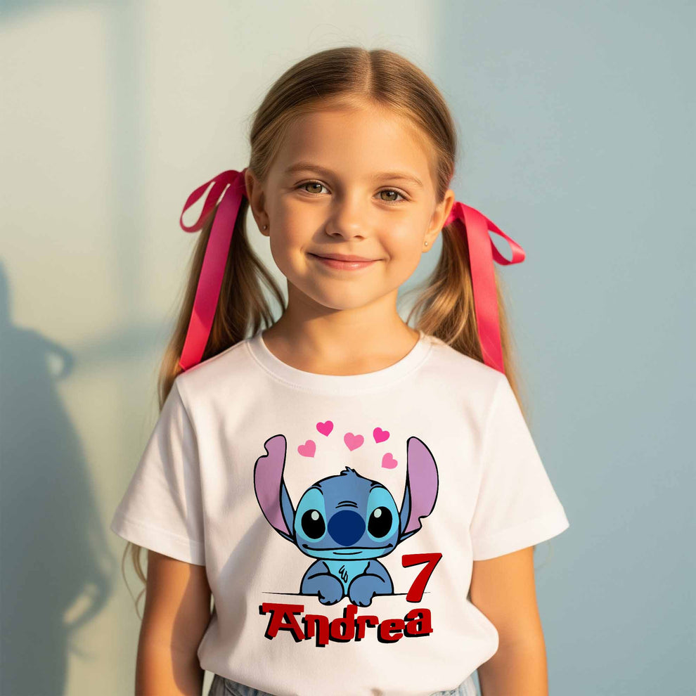 Camiseta cumpleaños Stitch personalizada – MARE Disseny